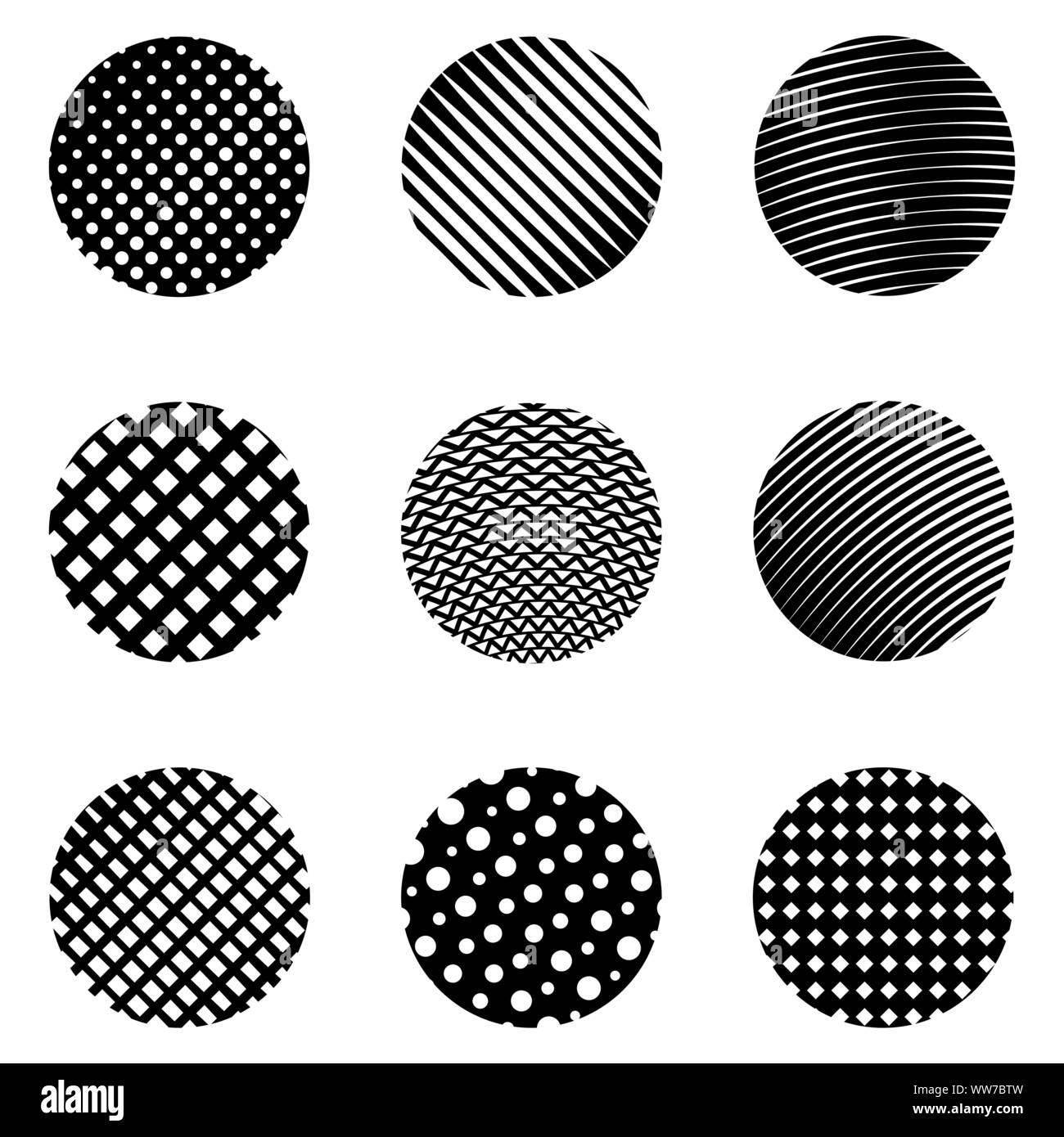 Circle shapes seamless vector pattern - Vector illustration Stock ...