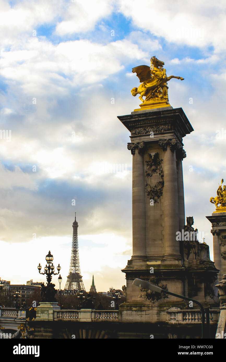 Bridge Alexander III in Paris, France Stock Photo - Alamy