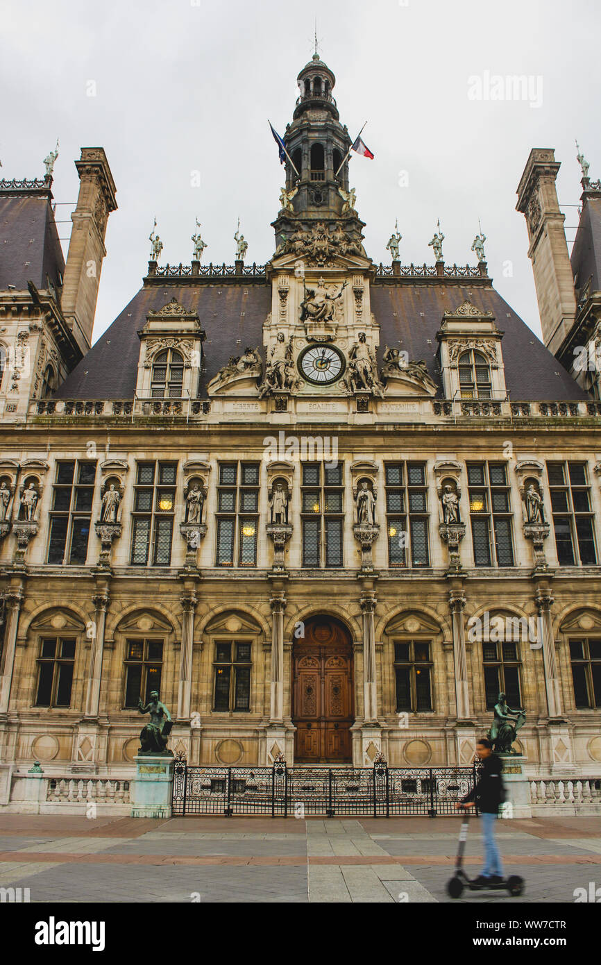 City Hall building in Paris, France Stock Photo - Alamy