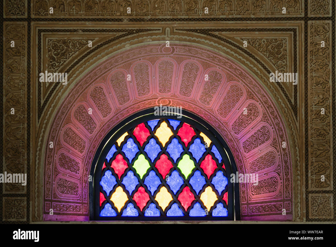 Morocco, Marrakech, Palais de la Bahia, windows Stock Photo - Alamy