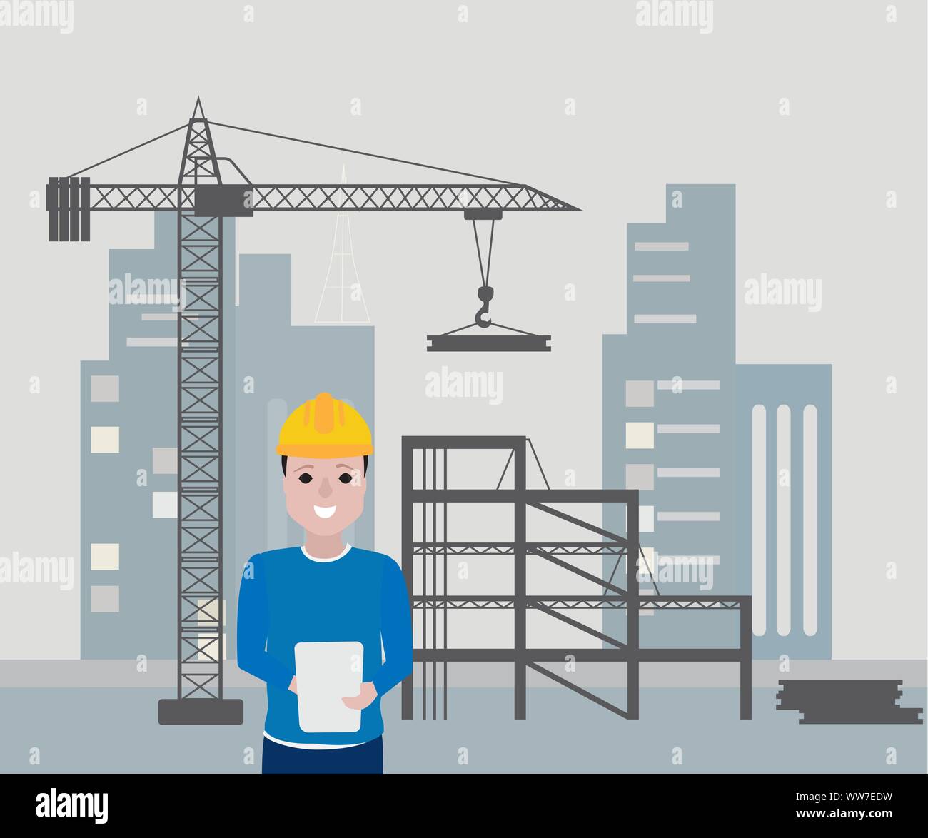 Engineer vector vectors hi-res stock photography and images - Alamy