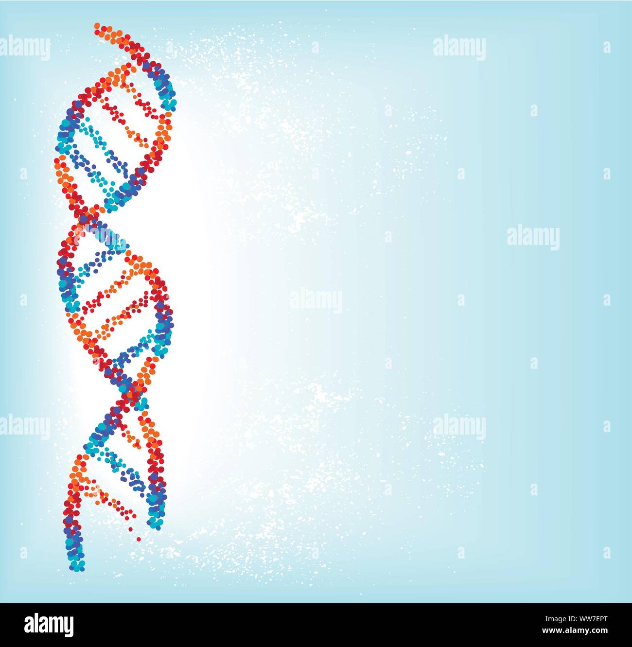 DNA molecule vector background. Medical science abstract model ...