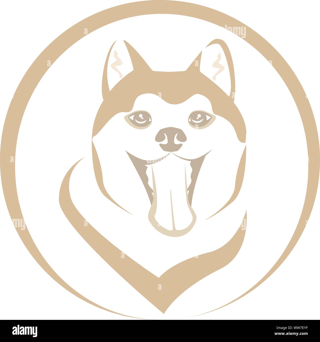 Akita inu puppy Stock Vector Images - Alamy