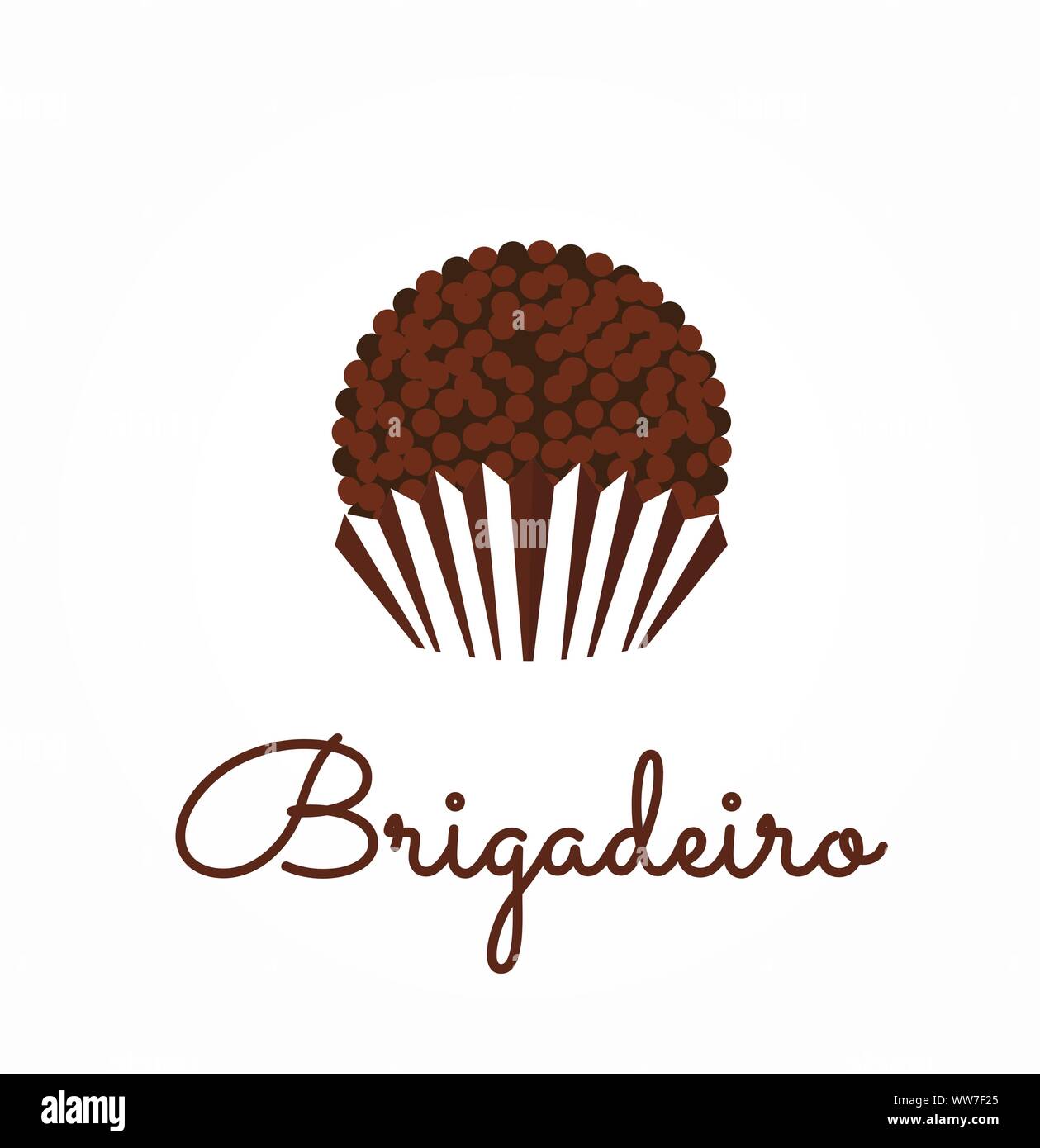 Brigadeiro icon vector. Brazilian sweet candy brigadier design ...
