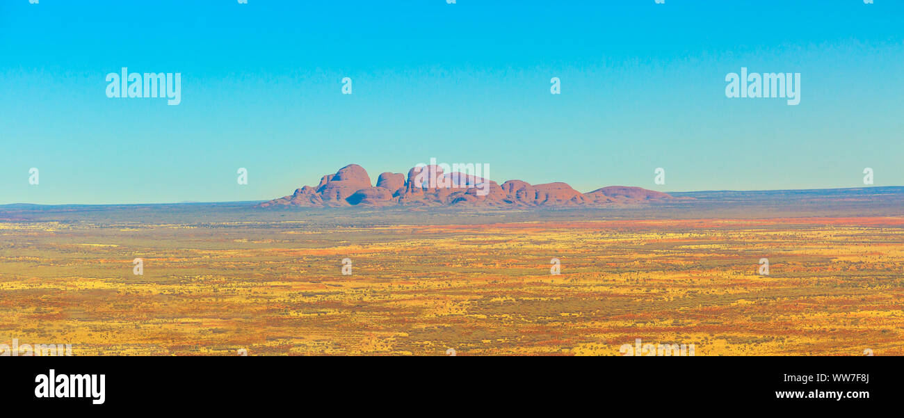 Banner of Mount Olga rock formation in Uluru-Kata Tjuta National Park ...