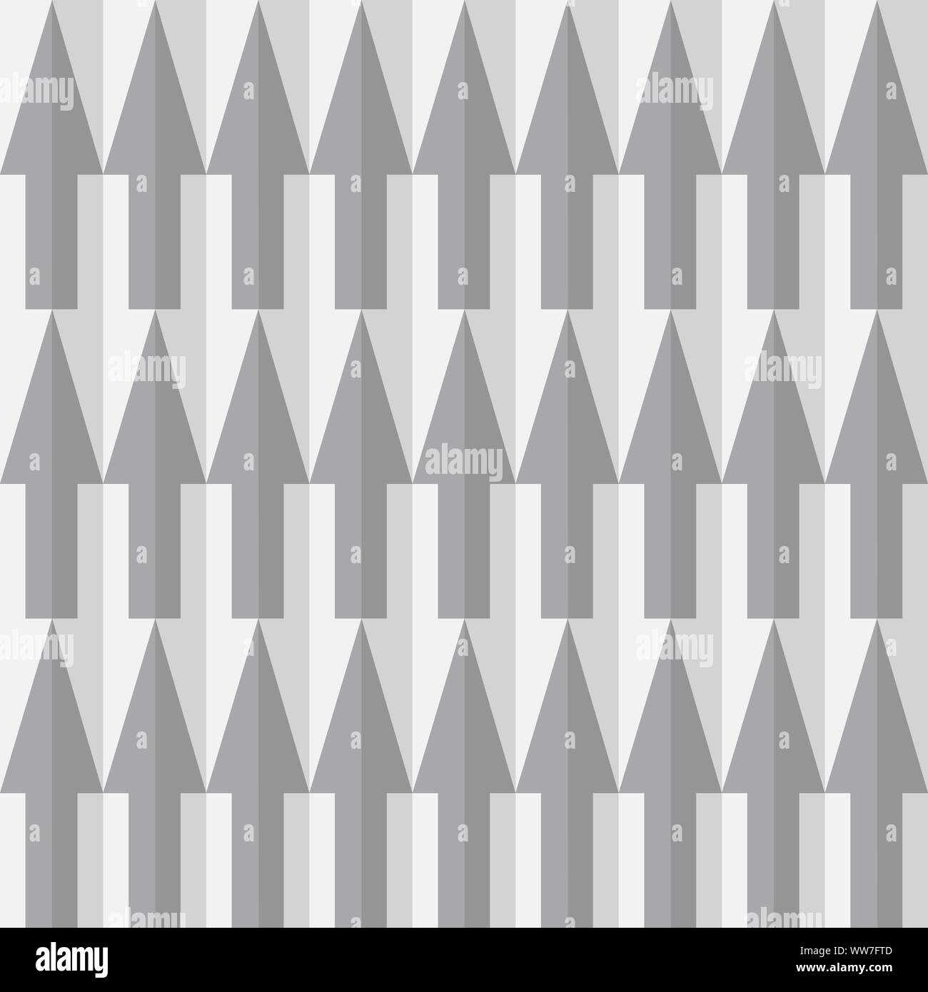 Up and down arrows seamless pattern. Negative space vector. Optical ...