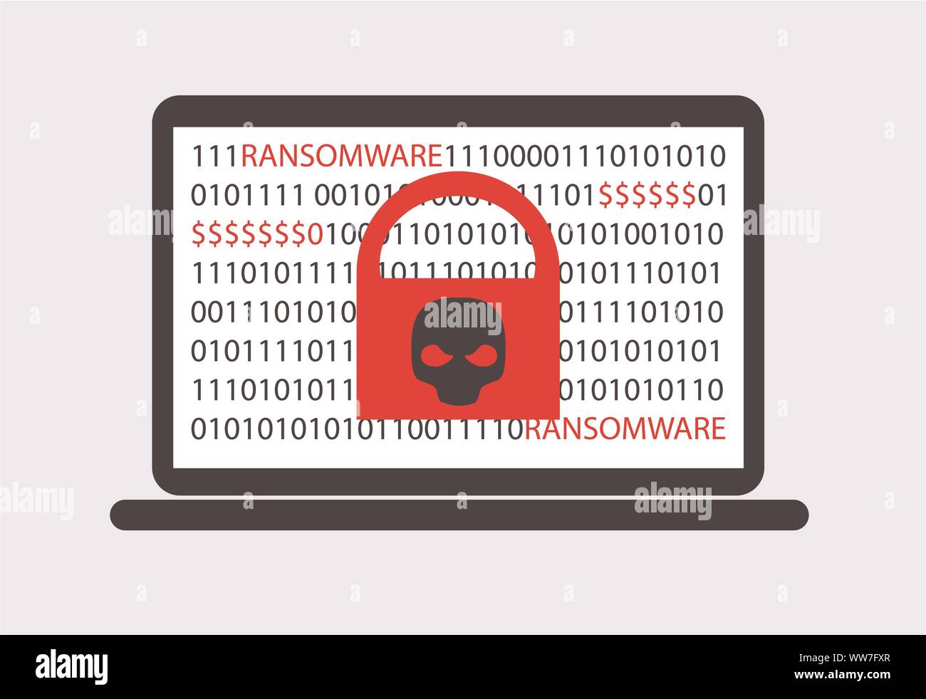 Ransomware dangerous malware concept vector Stock Vector Image & Art ...