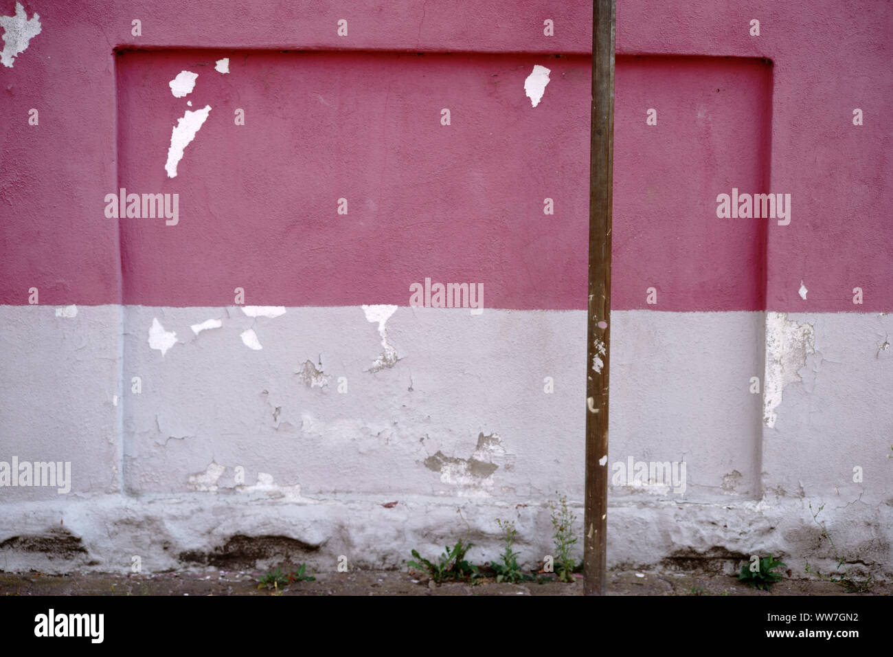 Close up of a wall with a chipped plaster layer hi-res stock ...