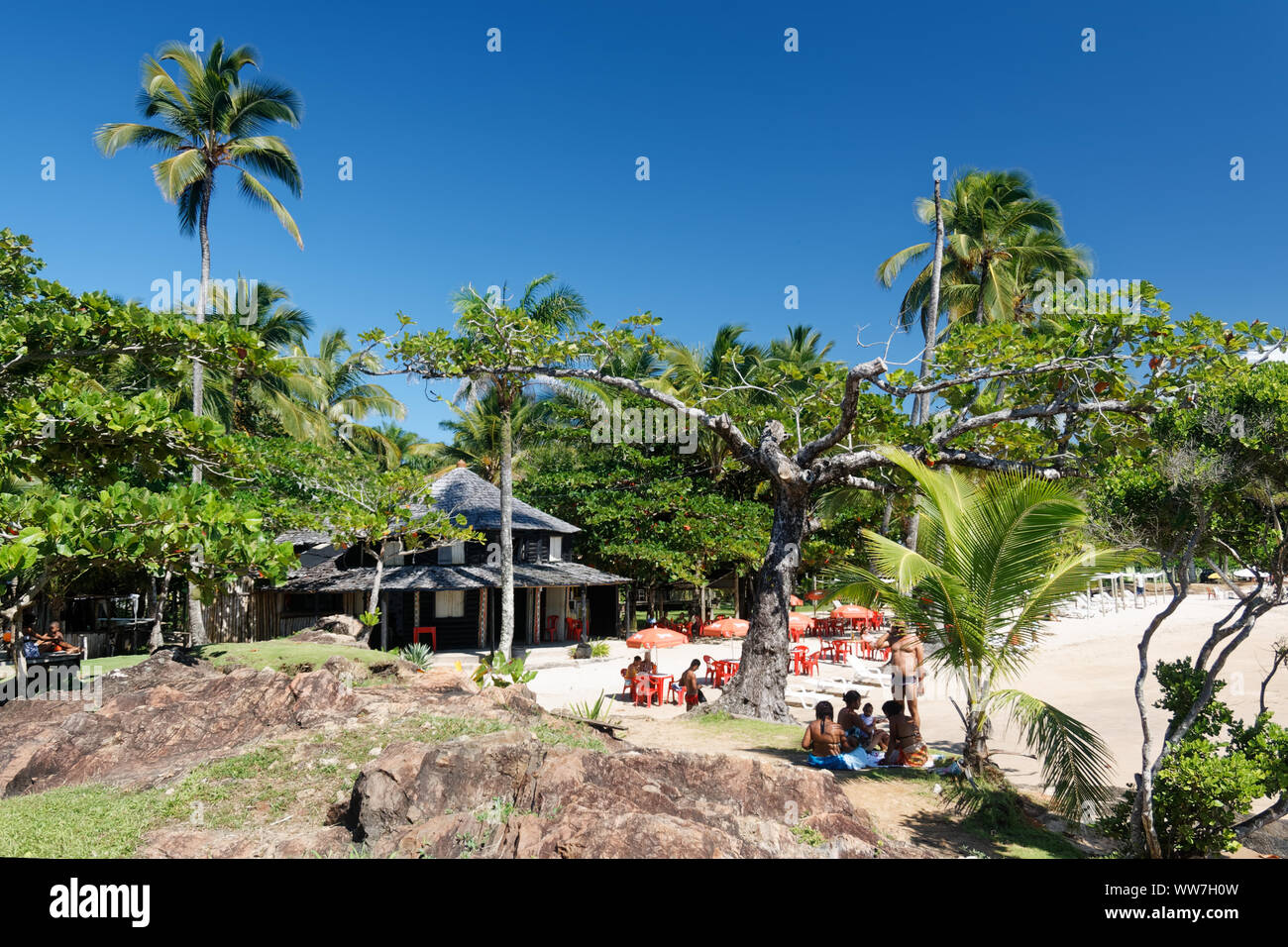 Tropical beach in Brazil Stock Photo - Alamy