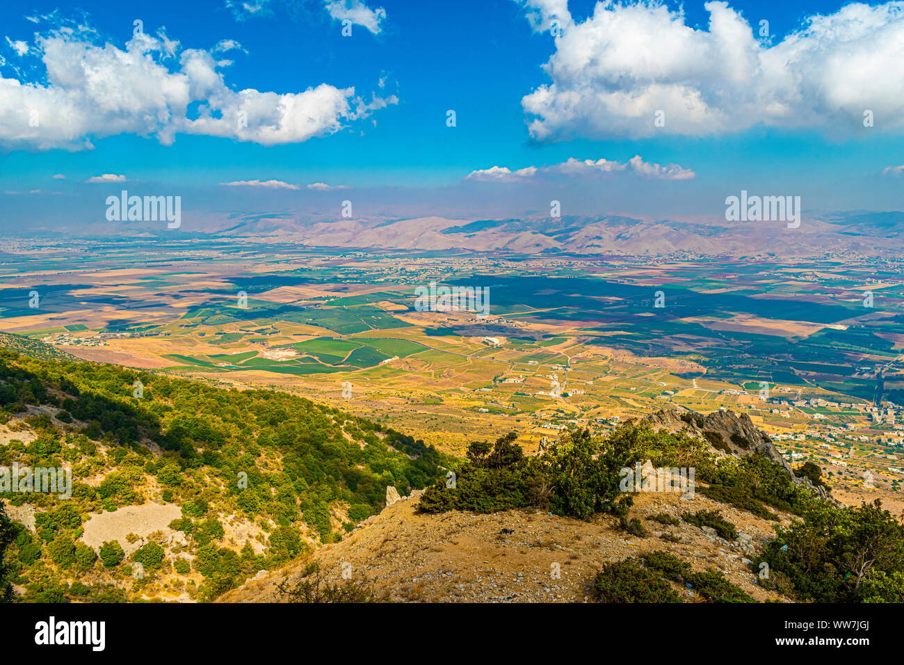 Overlooking the magical Bekaa Valley Stock Photo - Alamy