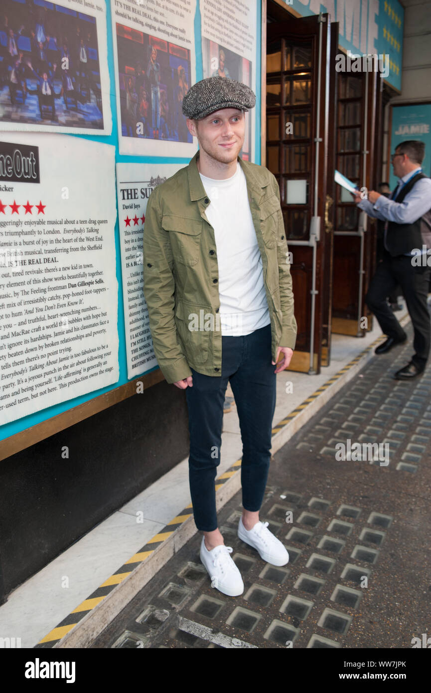 Seen arriving for Everyone’s Talking About Jamie. The hit West End ...
