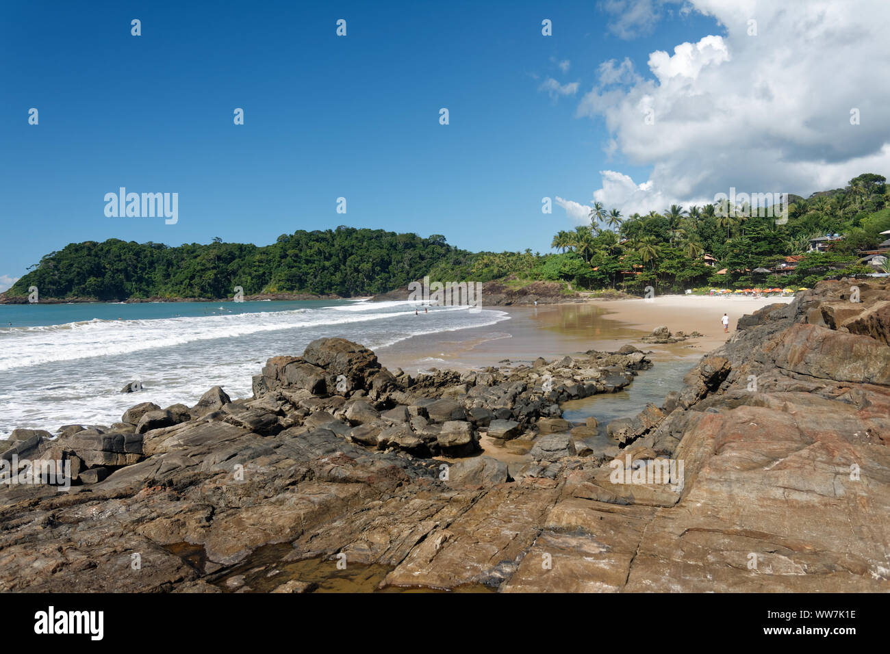 Tropical beach in Brazil Stock Photo - Alamy