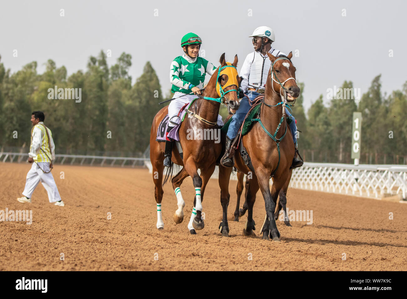 Horse racing at King Khlid Racetrack, Taif, Saudi Arabia 14/06/2019 ...