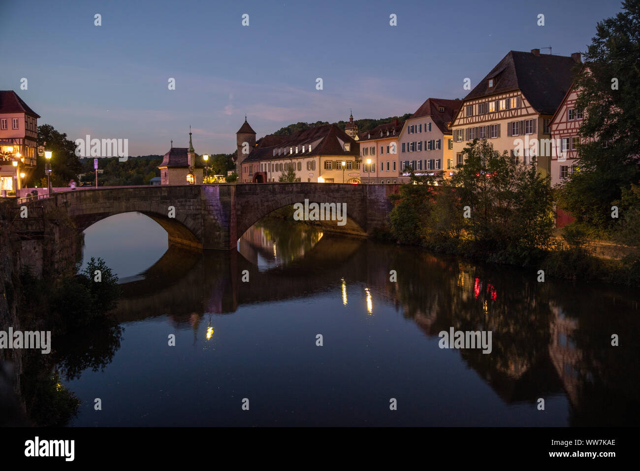 SchwÃ¤bisch Hall, old town Stock Photo - Alamy