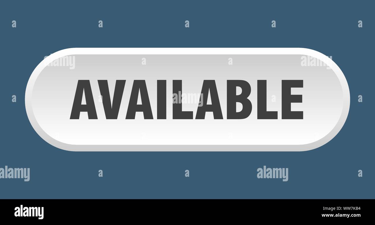 available button. available rounded white sign. available Stock Vector ...