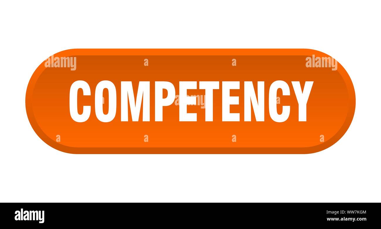 competency button. competency rounded orange sign. competency Stock ...