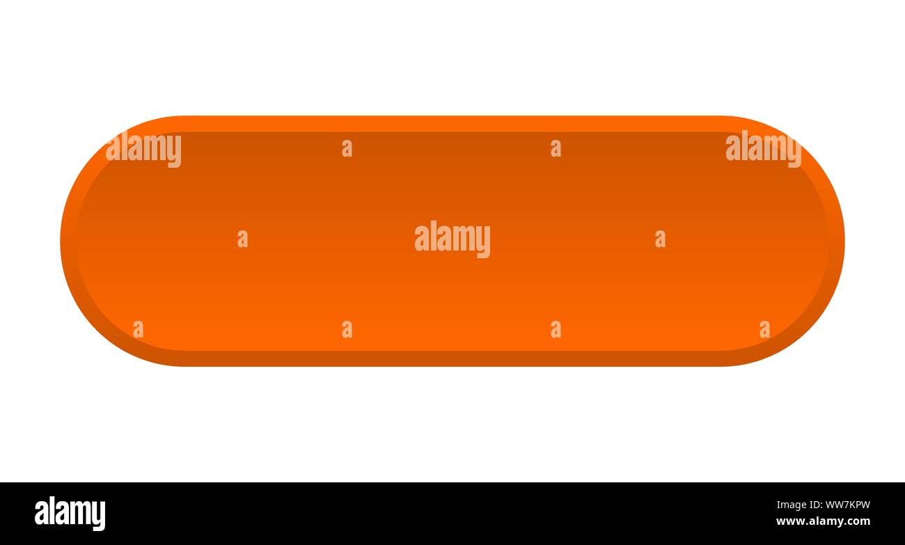 blank button. blank rounded orange sign. blank Stock Vector Image & Art ...