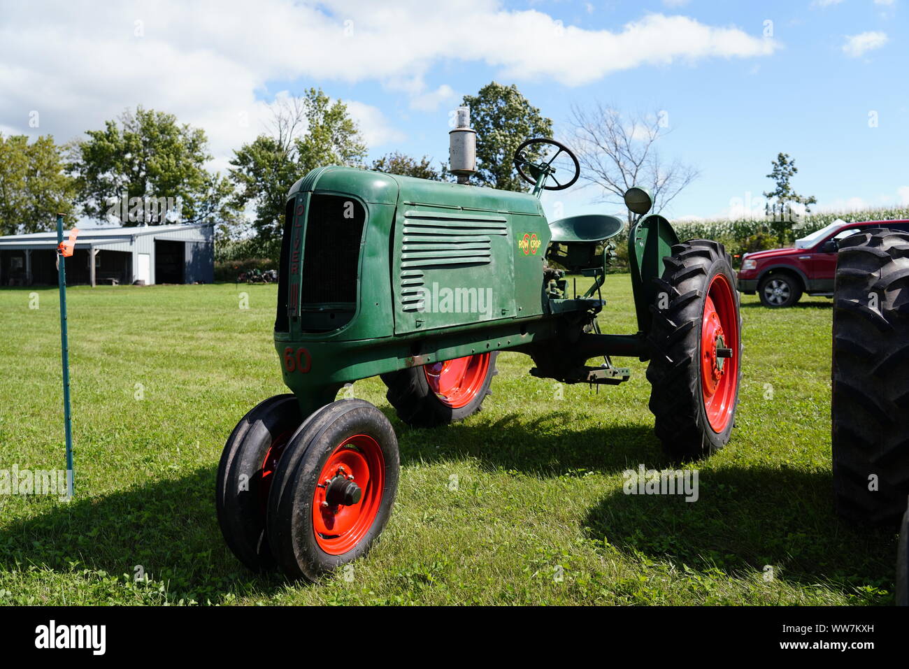 Calumetville, Wisconsin Old fashion Tractor show Stock Photo - Alamy