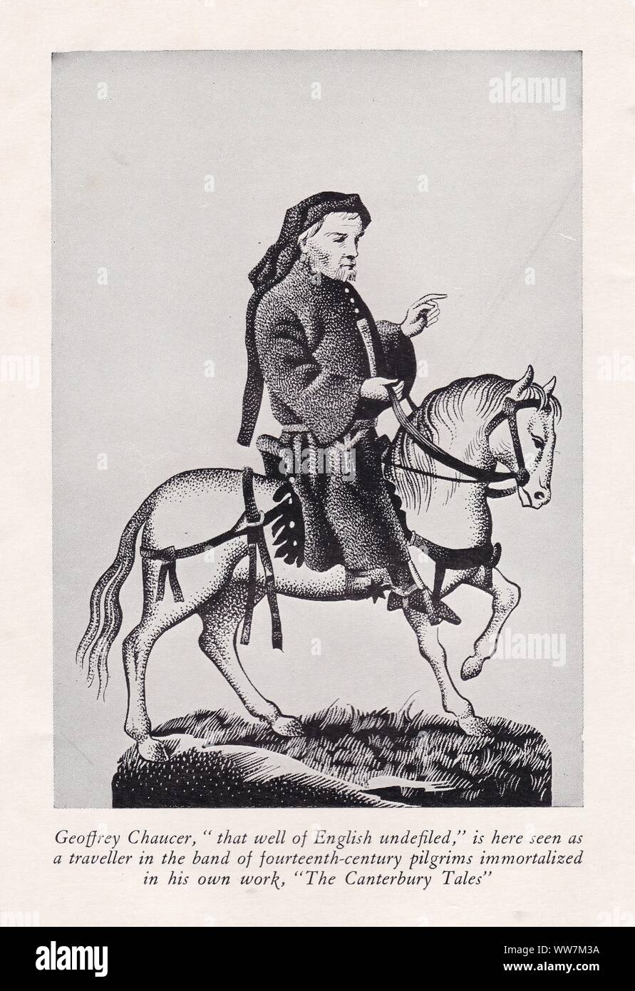 Geoffrey chaucer book hi-res stock photography and images - Alamy