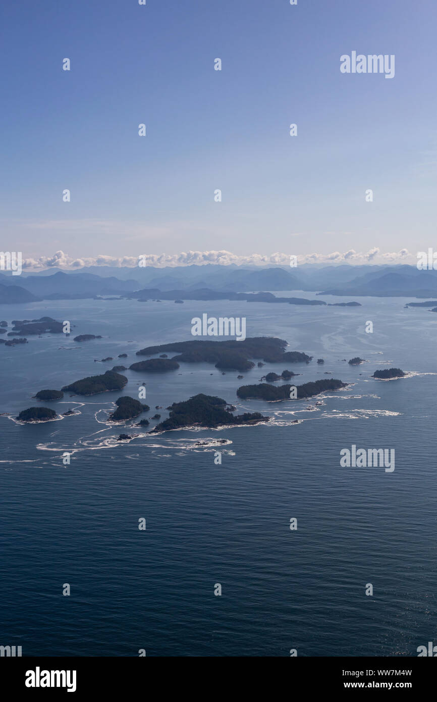 Aerial Landscape View of Beautiful Pacific Ocean Coast with Coastal ...