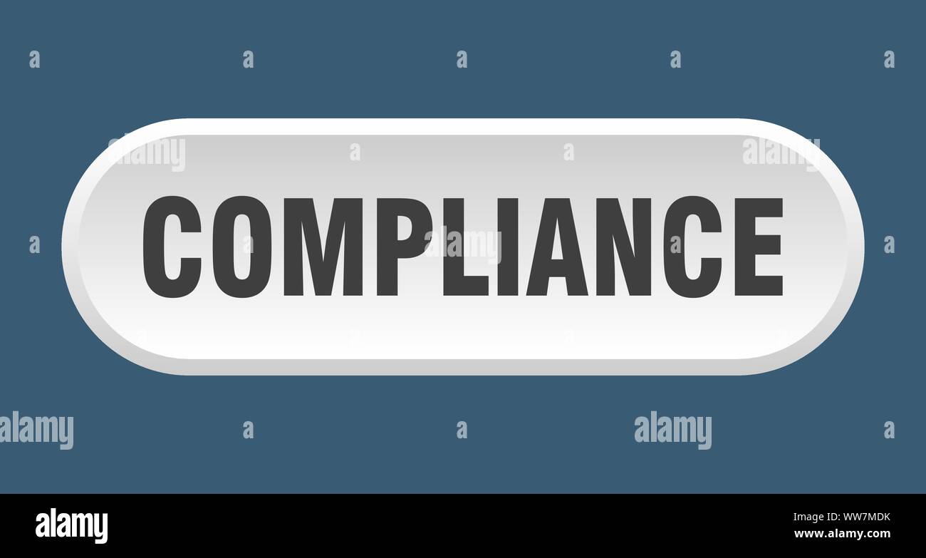 compliance button. compliance rounded white sign. compliance Stock ...