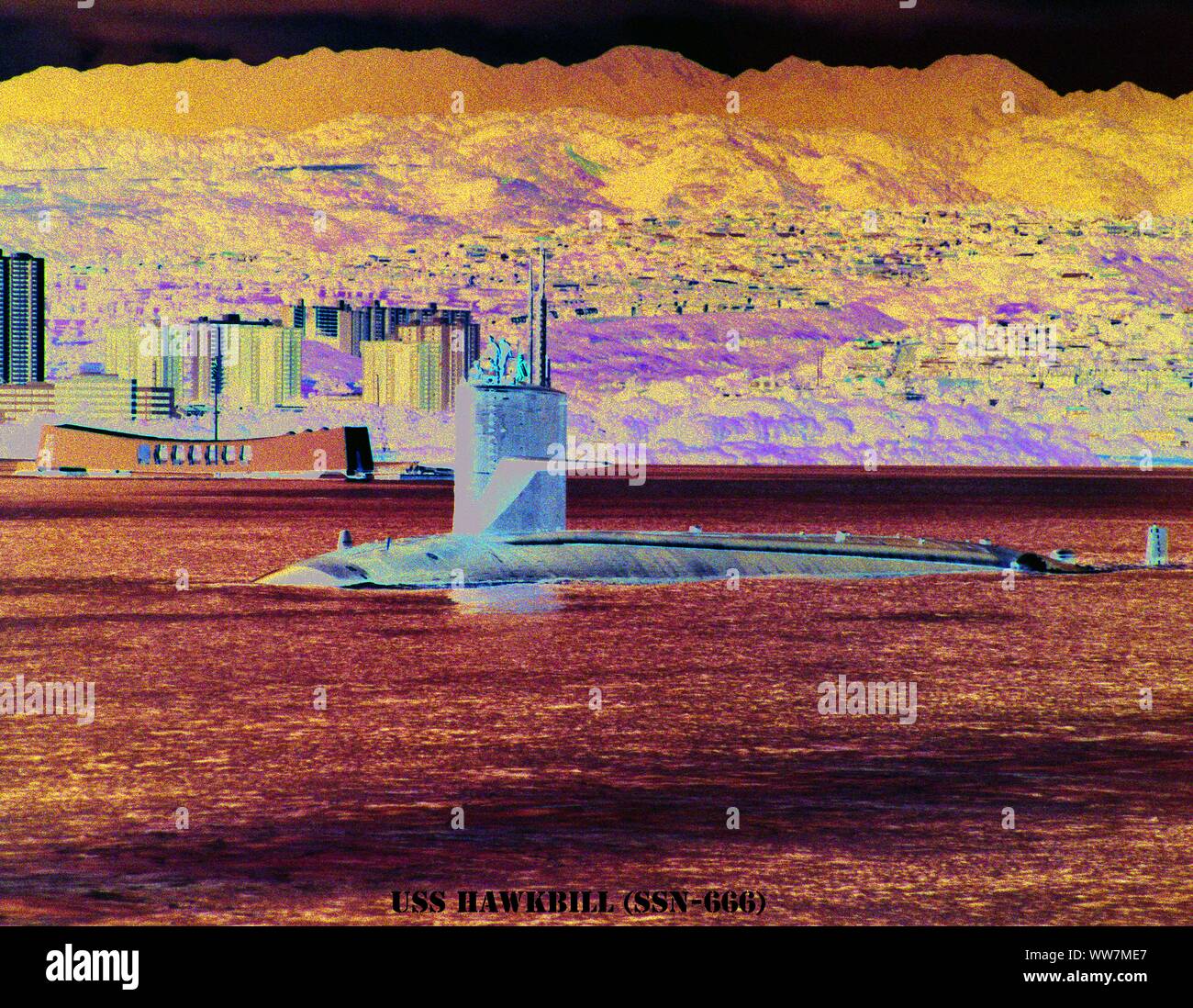 USS HAWKBILL (SSN-666 Stock Photo - Alamy