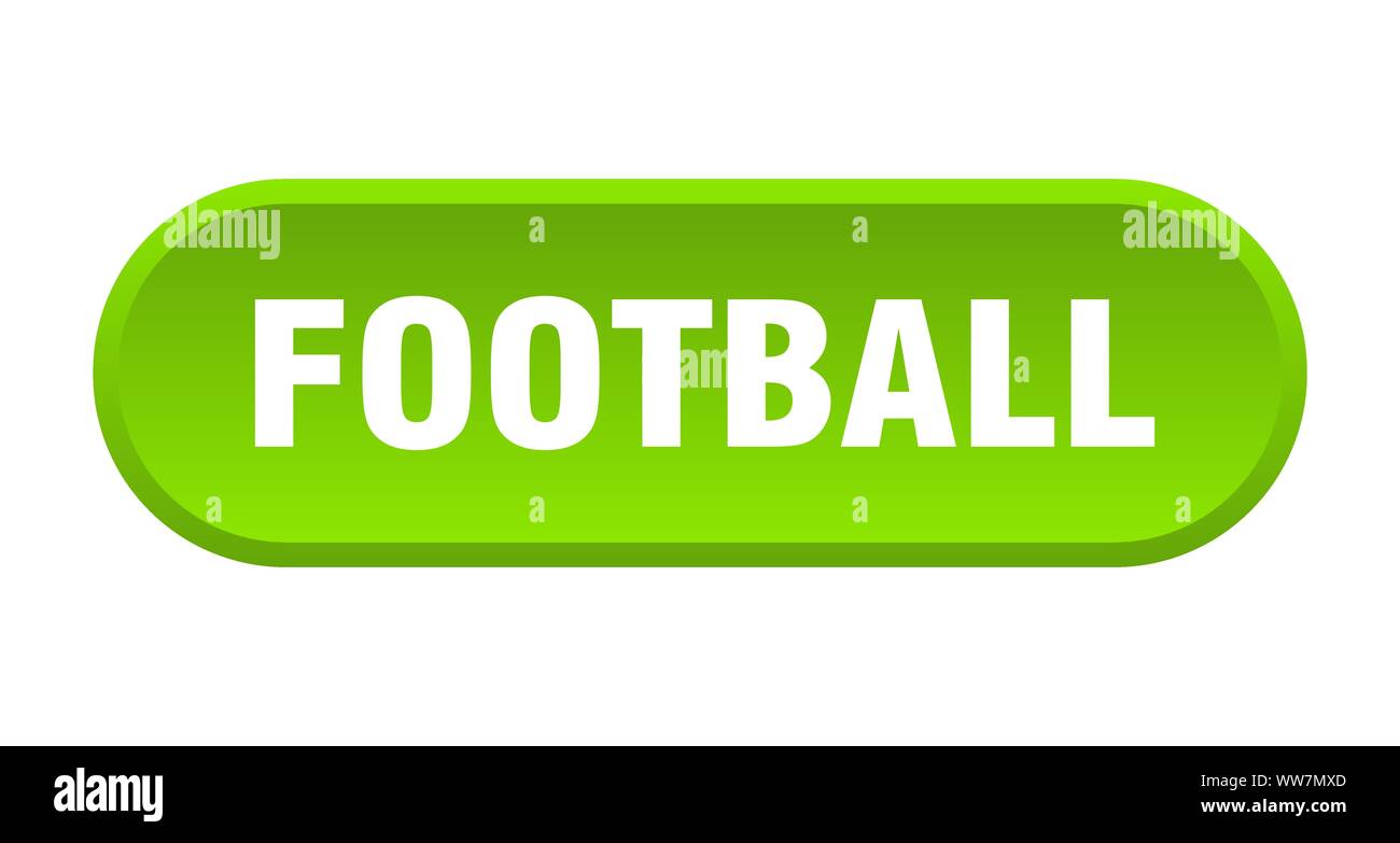 football button. football rounded green sign. football Stock Vector ...