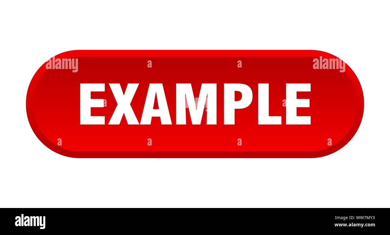example button. example rounded red sign. example Stock Vector Image ...