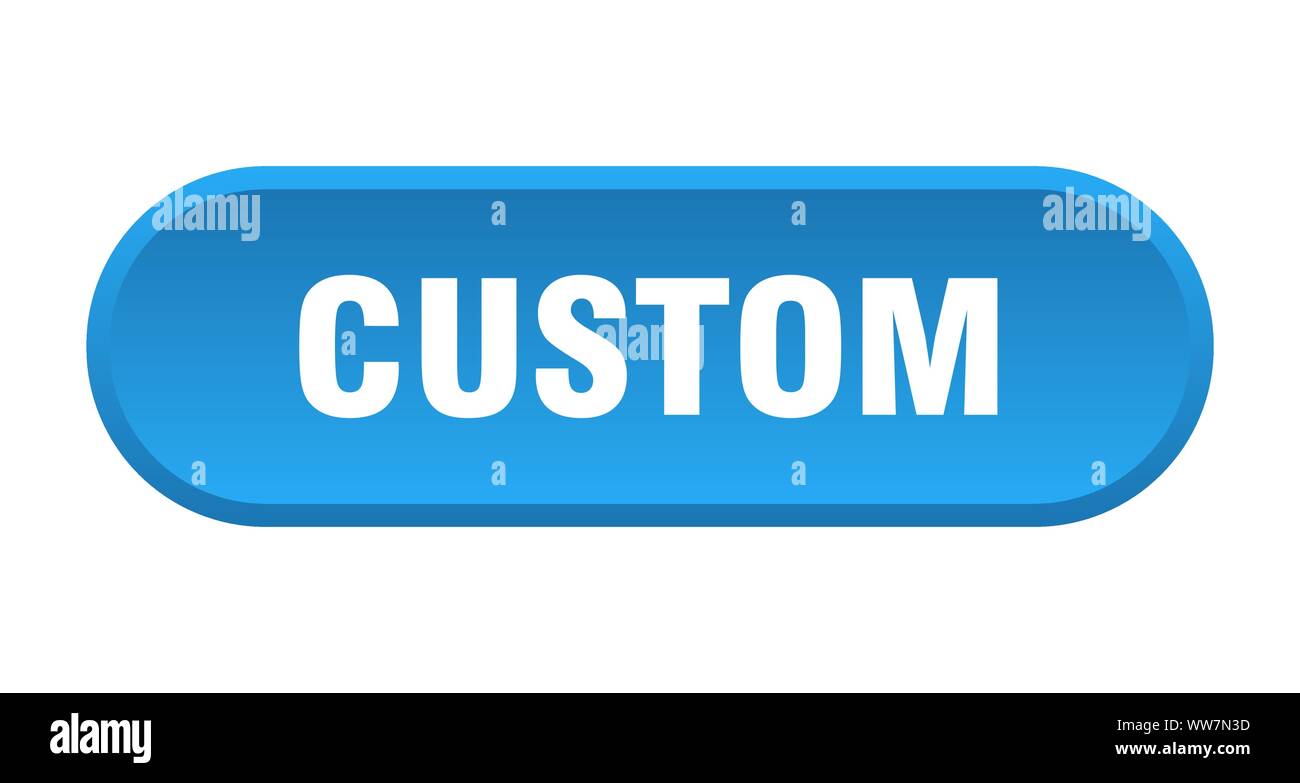 custom button. custom rounded blue sign. custom Stock Vector Image ...