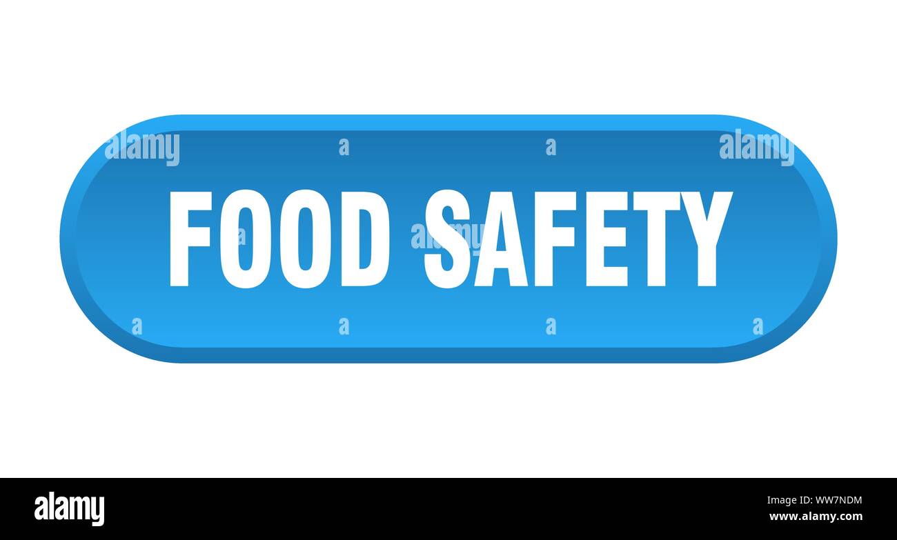 food safety button. food safety rounded blue sign. food safety Stock ...