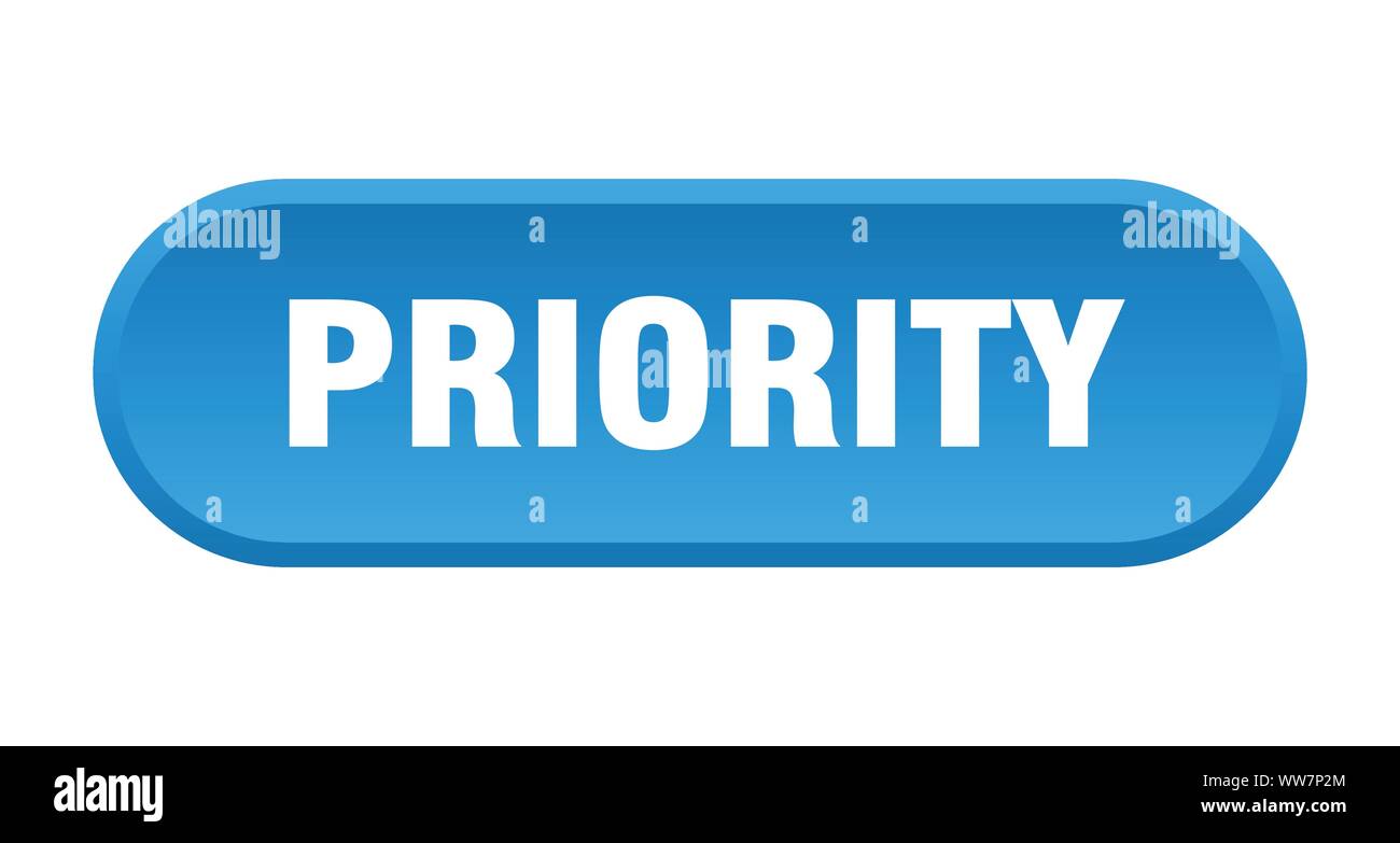 priority button. priority rounded blue sign. priority Stock Vector ...