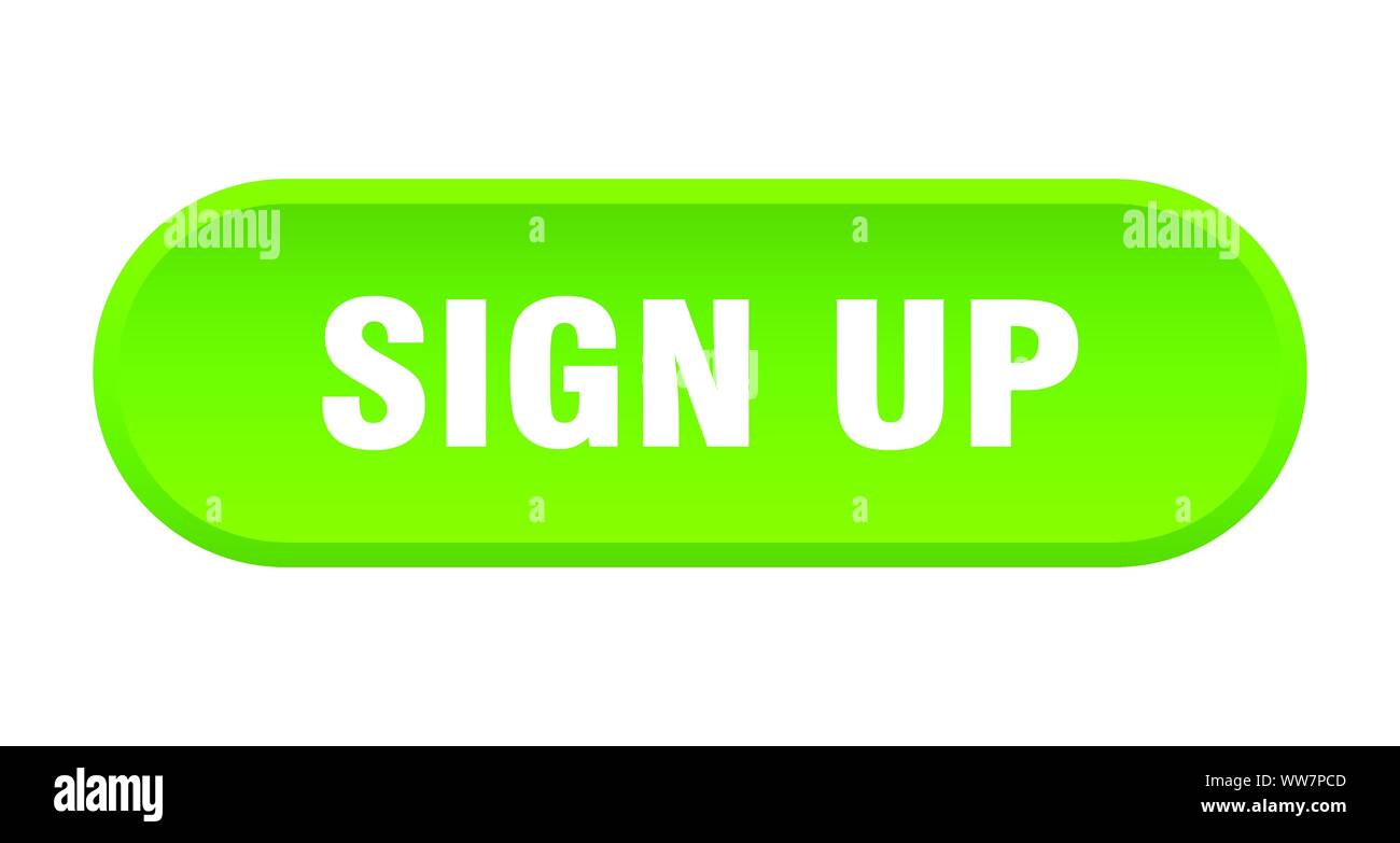 sign up button. sign up rounded green sign. sign up Stock Vector Image ...