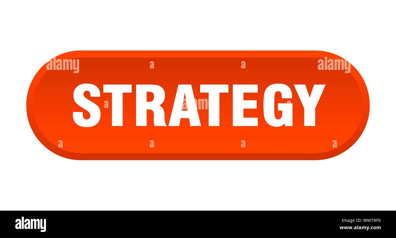strategy button. strategy rounded orange sign. strategy Stock Vector ...