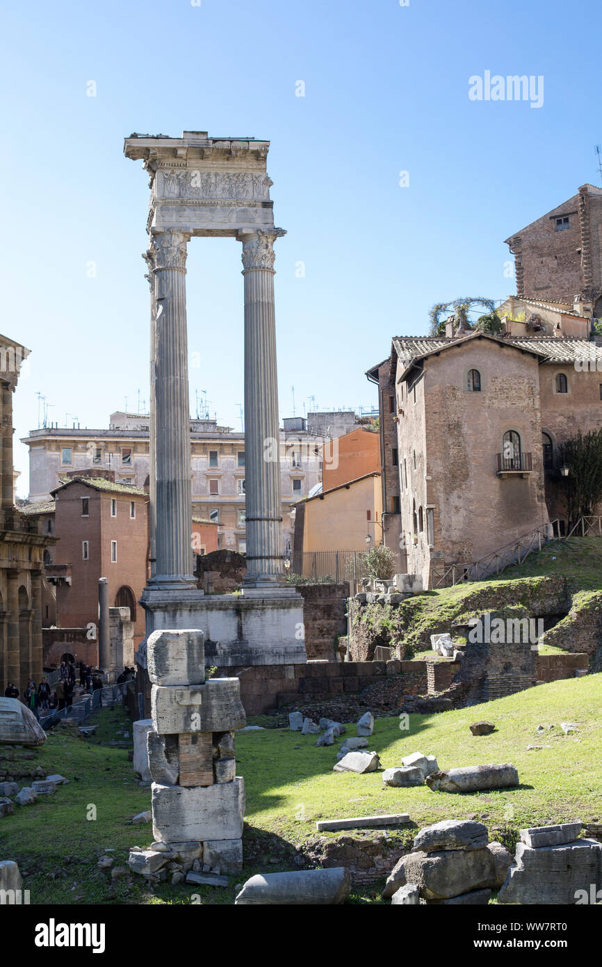 Italy, Rome, Temple of Apollo Stock Photo - Alamy
