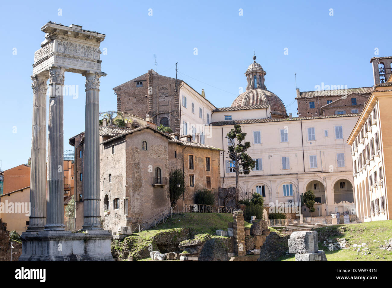 Italy, Rome, Temple of Apollo Stock Photo - Alamy