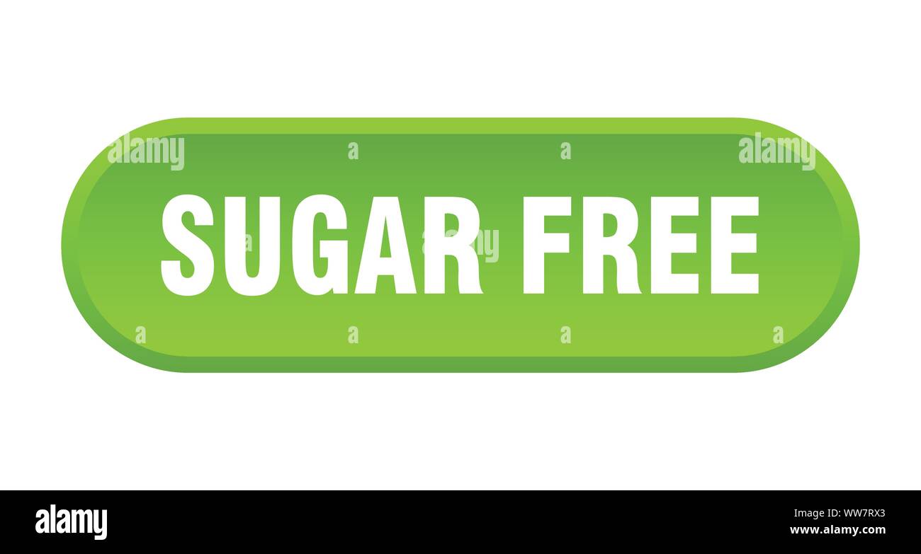sugar free button. sugar free rounded green sign. sugar free Stock ...