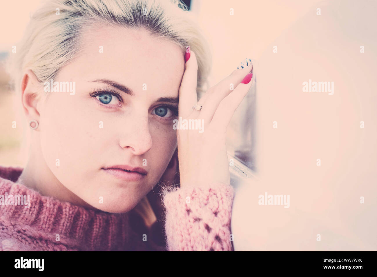 Defocused art portrait hi-res stock photography and images - Alamy