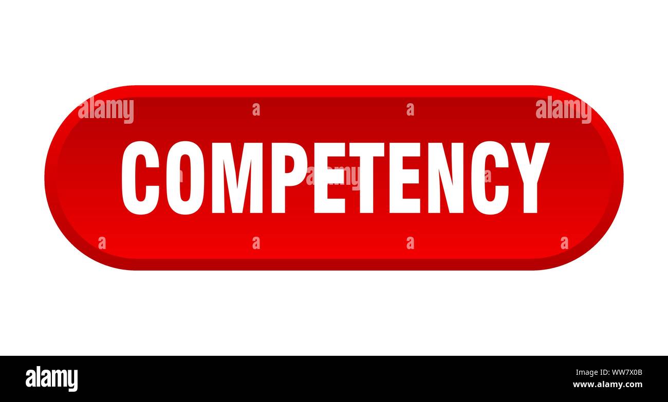 competency button. competency rounded red sign. competency Stock Vector ...