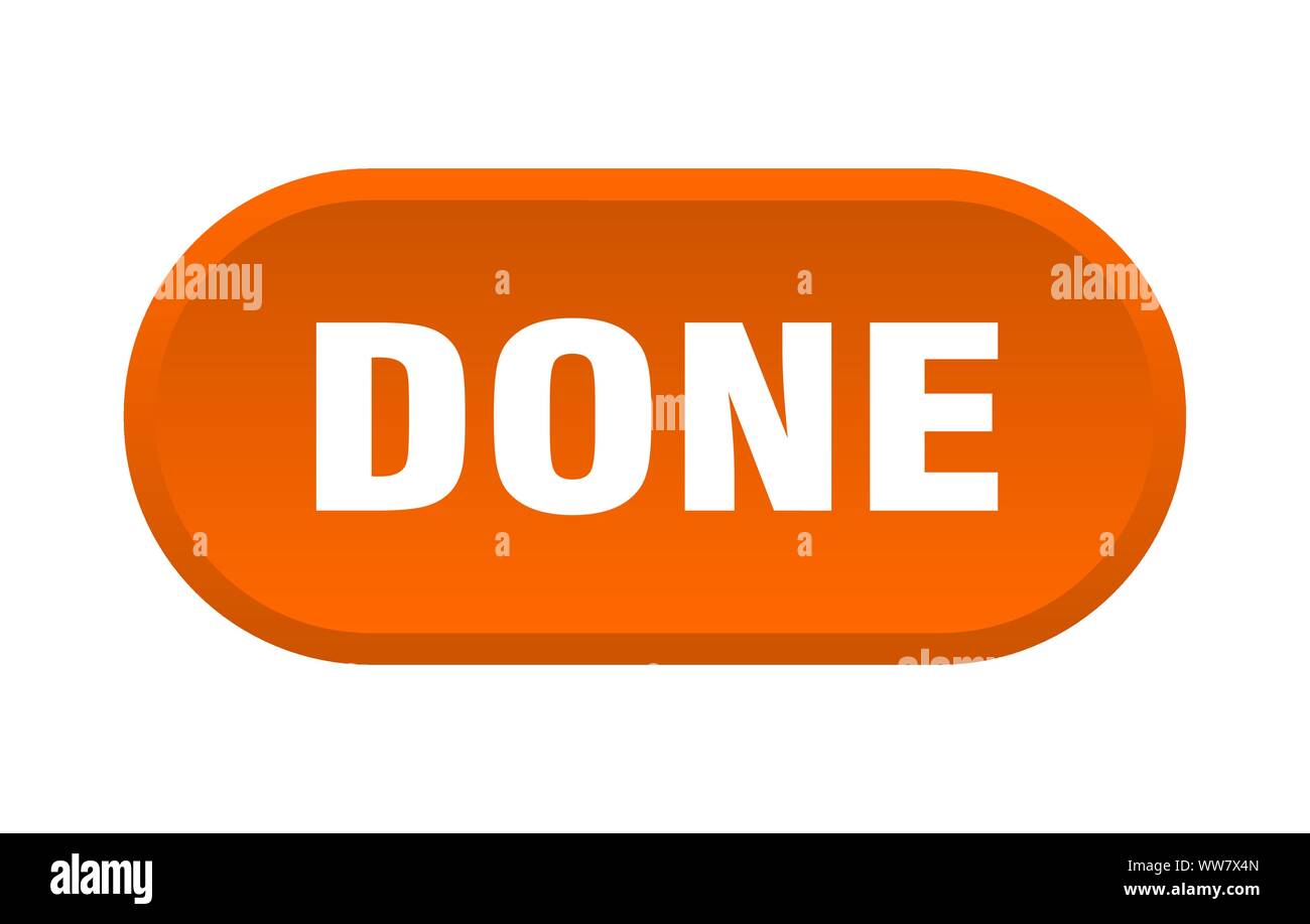 done button. done rounded orange sign. done Stock Vector Image & Art ...