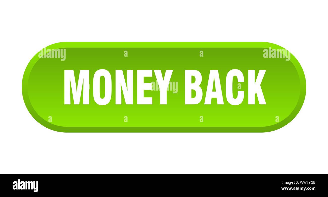 money back button. money back rounded green sign. money back Stock ...