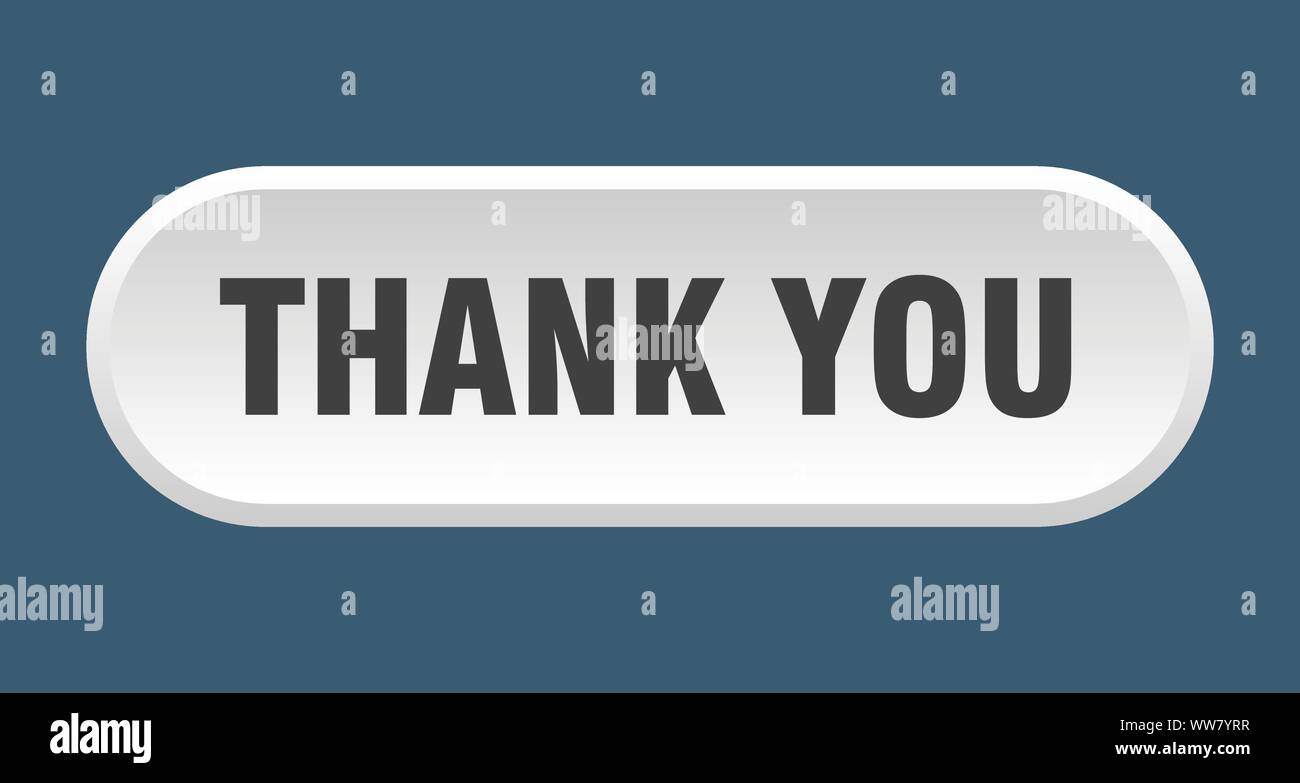 thank you button. thank you rounded white sign. thank you Stock Vector ...