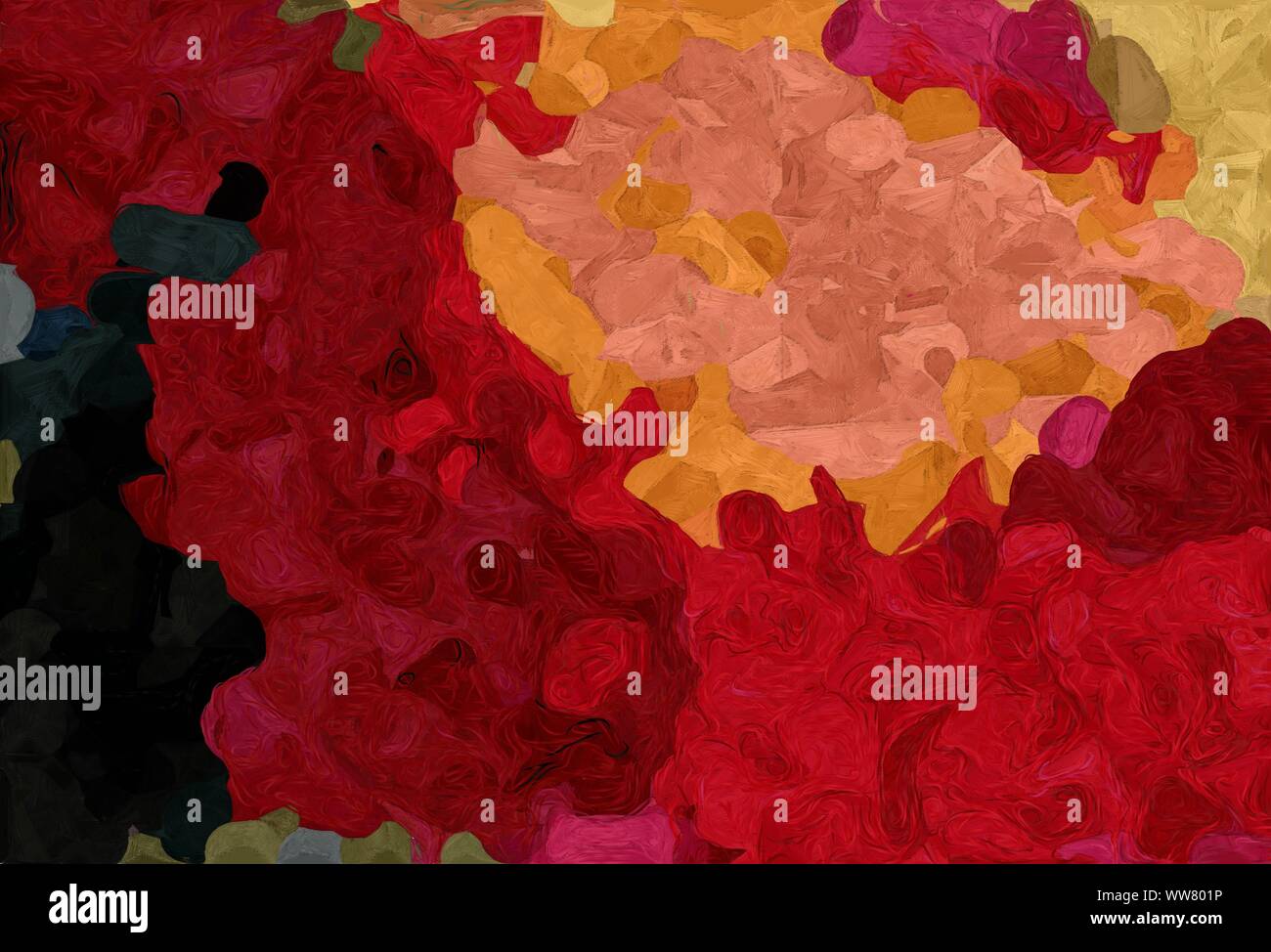 abstract creative painting style with maroon, dark red and peru colors ...