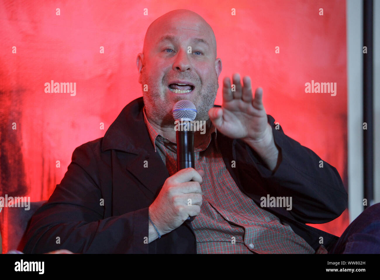 Director Adrian Grunberg poses for photos during Rambo: Last Blood film ...