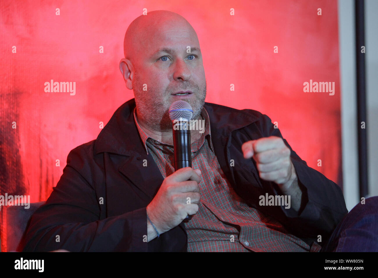 Director Adrian Grunberg poses for photos during Rambo: Last Blood film ...