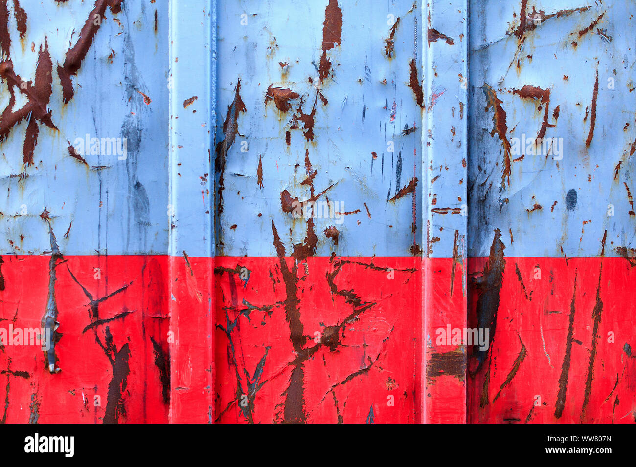 Scratched container wall, close up Stock Photo - Alamy