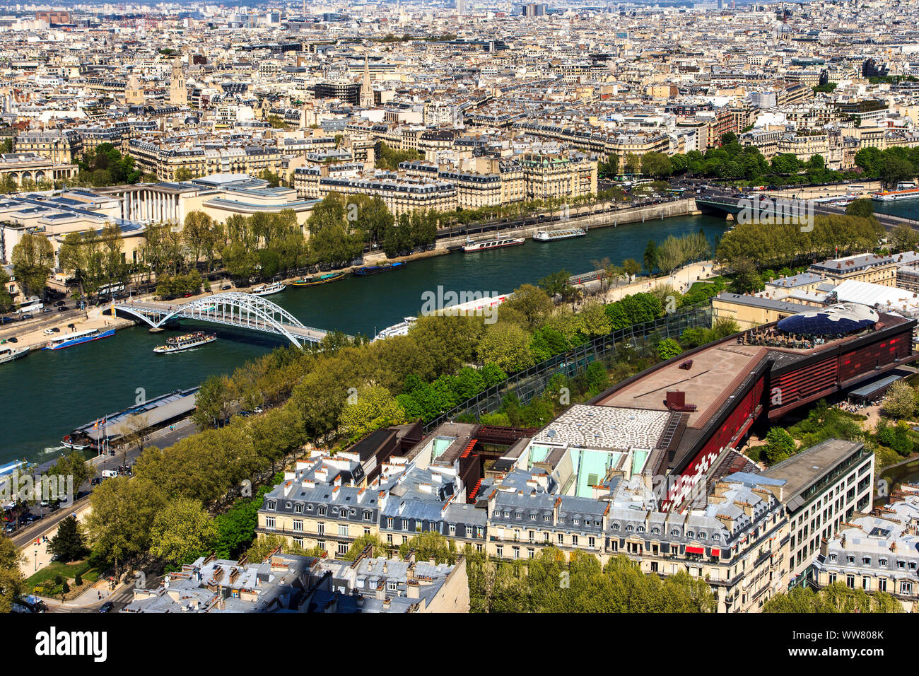 View from above on Paris, France, Europe Stock Photo - Alamy