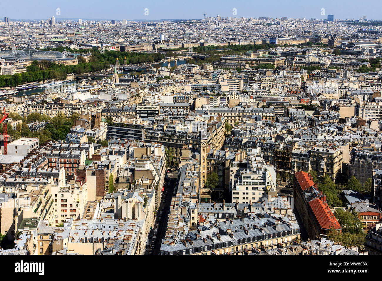 View above paris hi-res stock photography and images - Alamy