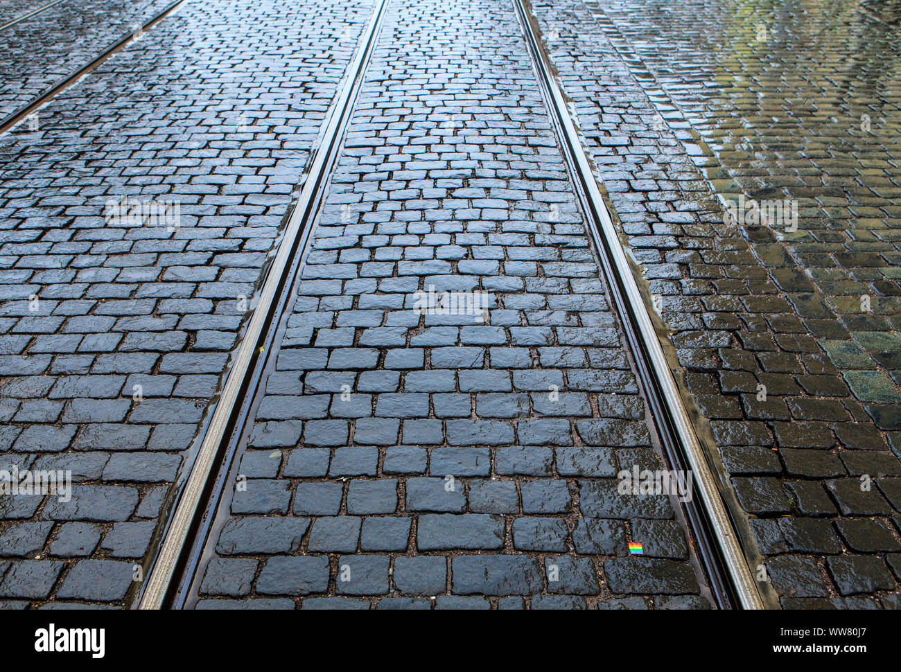 Streetcar rails hi-res stock photography and images - Alamy