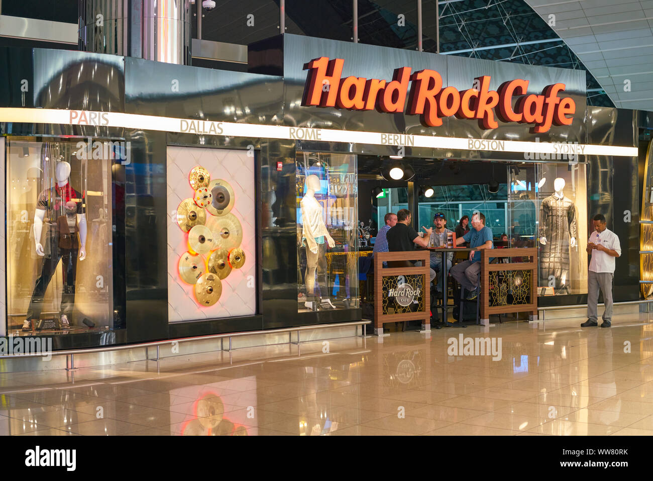 DUBAI, UNITED ARAB EMIRATES - CIRCA FEBRUARY, 2019: Hard Rock Cafe at ...