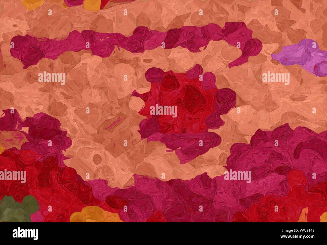 abstract creative painting style with moderate red, indian red and ...